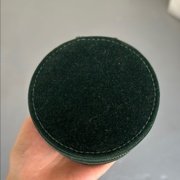 Ana Luisa | Other | Ana Luisa Dark Green Velvet Circular Case | Poshmark
